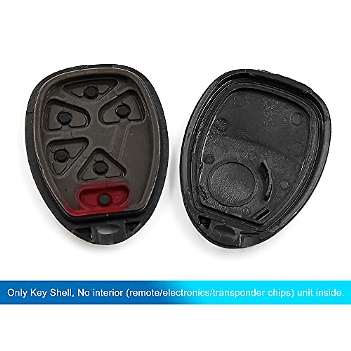 uxcell OUC60270 6 Buttons Key Fob Remote Control Case Shell Replacement for Chevrolet Tahoe Suburban 1500 2007-2014