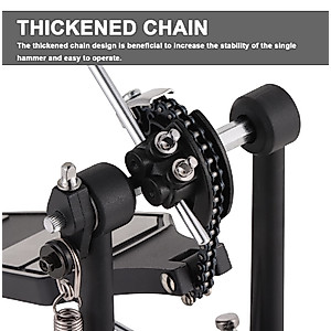 Bass drum pedal,Double Chain Drum Step on Hammer,Single Bass Drum Pedal come with Drum Beater Stick