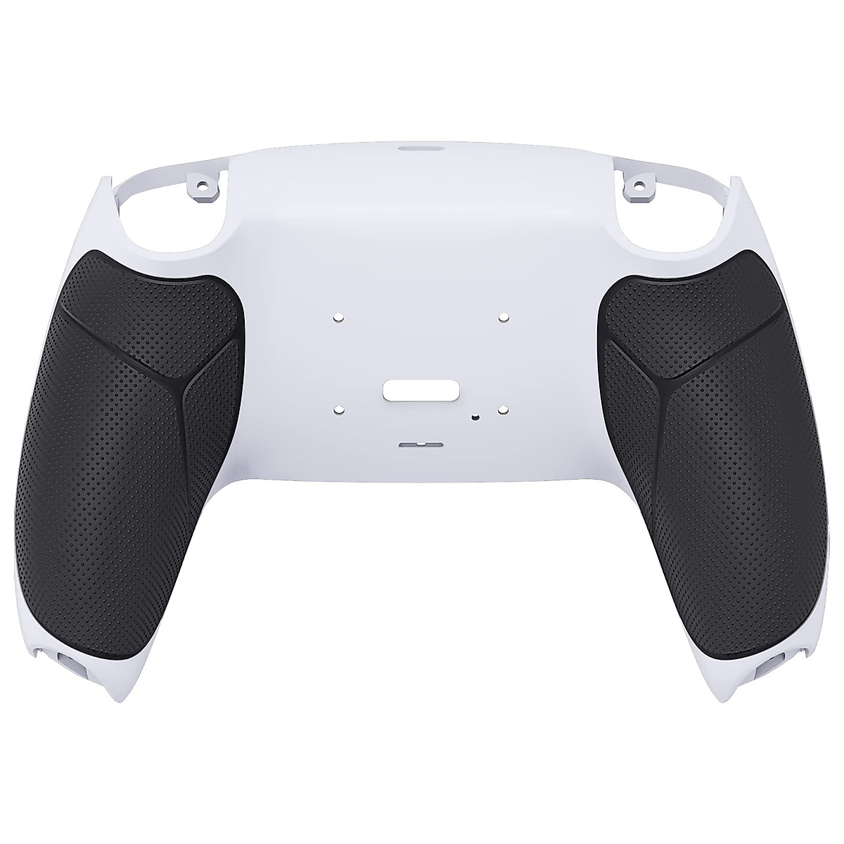 Black White Performance Rubberized Grip Redesigned Back Shell for PS5 Controller eXtremerate Rise & RISE4 Remap Kit - Controller & Rise Remap Board NOT Included