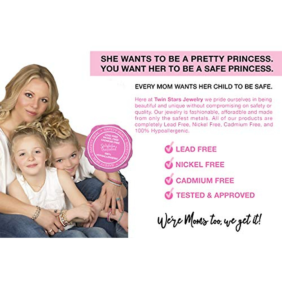 Little Miss Twin Stars Kids Earrings - 14k Gold Plated Frosted Flowers Earrings 3 Tone Blue. Lavender, & White Enamel Flower Leverback Girls Earrings-Brass