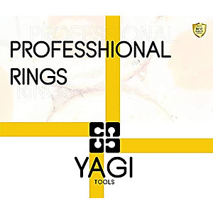 YAGITools Egg Rings Mold- Set of 4 Round Egg Rings for Egg McMuffins - Rust & Leak proof Egg Rings for Frying Eggs - Egg Molds with Foldable Handles + Silicone Basting Brush (3.5 inch), black