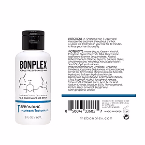Perfect Bonding Concentrate for Damaged Hair - Bond Strengthening & Color Longevity Shampoo Treatment with Bonplex Rebonding Repair for All Hair Types - Duo (2oz)