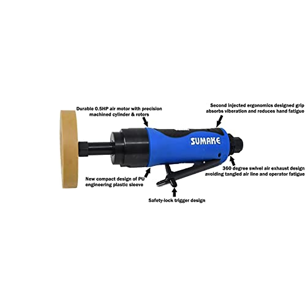 Air Pinstripe Removal Tool, Comes with Smart Eraser, High Power 0.5 HP Motor, (Sumake ST-ER100)