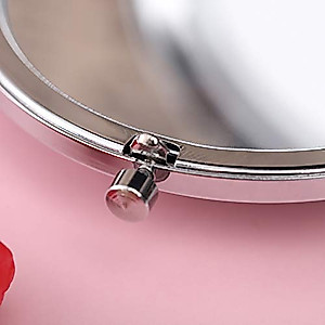 Sister Gifts from Sister Birthday Gift for Woman Compact Mirror Pocket Travel Mirrors Christmas Graduation (Silver to My Sister 1)