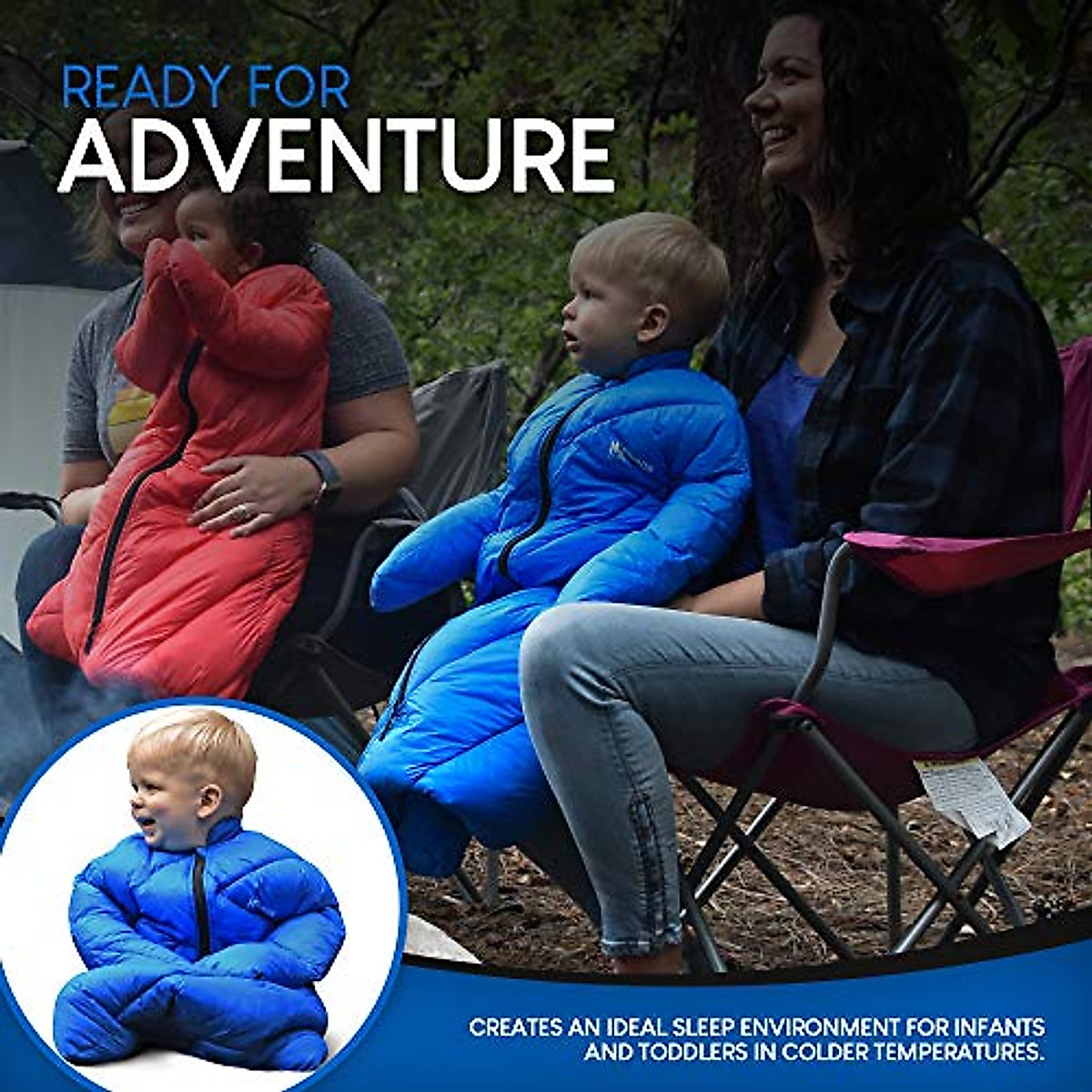 Morrison Outdoors Little Mo 40 Baby Sleeping Bag - Blazing Blue