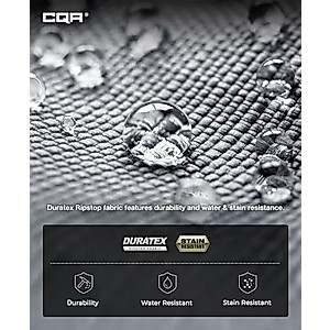 CQR Men's Tactical Combat Cargo Pants, Water Resistant Ripstop, Military Outdoor Hiking Work Apparel, Stone, Medium