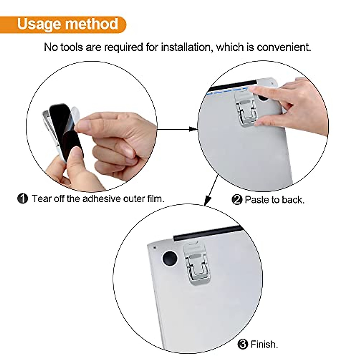 Portable Keyboard Stand for Desk, Adjustable 3 Angle Keyboard and Laptop Riser, 2PCS Invisible Mini Laptop Stand, Zinc Alloy Build for MacBook Air/Pro, Lenovo, HP, 10-17"Inches Laptops(Silver)