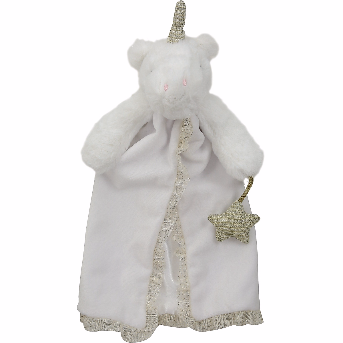 Mud Pie Unicorn Lovie White One Size