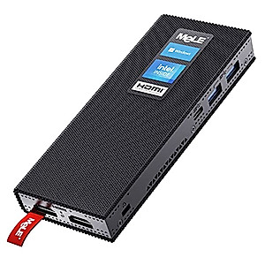 MeLE PCG02 Pro Fanless Mini PC Stick N5105 8GB/256GB Windows 11 Pro WiFi6 USB PD3.0 Micro Computer Stick Dual HDMI 4K Gigabit Ethernet BT5.2 Small PC on Business Office Industrial IOT Media Home