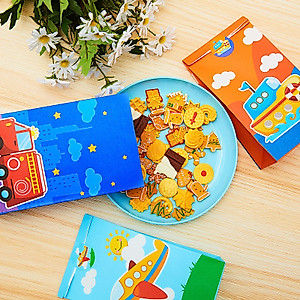 32 Pieces Mini Transportation Goodie Bags Transportation Birthday Party Supplies Transportation Party Favor Bags Cars Theme Birthday Party Decorations for Kids Birthday Baby Shower Party Supplies