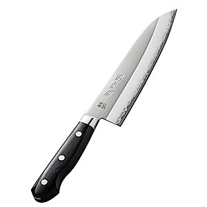 Yasuda Hamono YG300 Toru Seki Toru V Gold No. 10 with Tsuba, Santoku Knife, 7.1 inches (180 mm)