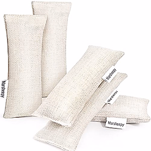 12 Pack Bamboo Charcoal Shoe Deodorizer Bags，Shoe Odor Eliminator ,Charcoal Air Purifying Bags, Activated Charcoal Odor Absorber for Gym Bag, Car, Pet, Closet