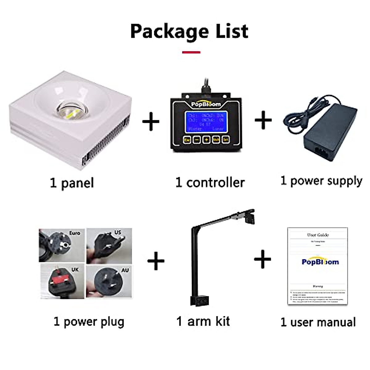 PopBloom RS90 LED Aquarium Light - Updated Program Coral Reef Light Dimmable 90Watts Full Spectrum Sunrise Sunset for Marine Fish Tanks Reef Led Light Fixture