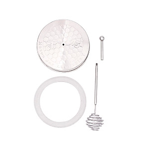 Stainless Steel Honey Dipper by Mason Jar Lifestyle (Regular Mouth)