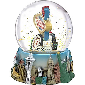 Las Vegas Colorful Snow Globe 65mm