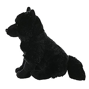 Wild Republic Wolf Plush, Stuffed Animal, Plush Toy, Kids Gifts, Black, 12"