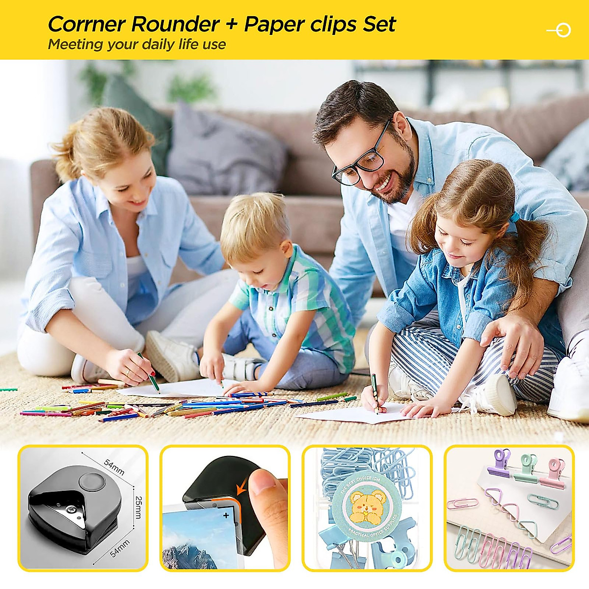 12'' Wood Guillotine Paper Cutter, Heavy Duty Wood Base Paper Trimmer with 32 Sheets Capacity Paper Cutting Board for Classroom, Crafting, Cardstock, Art Projects