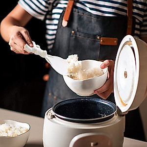 HengKe 3 Pieces Rabbit Shape Rice Paddle Bunny Cartoon Rice Spoon Non-stick Rice Spatula Stand-up Rice Spoon Paddle Standing Rice Cooker Spoon Stand-able Rice Serving Spoons Vertical Rice Scoop