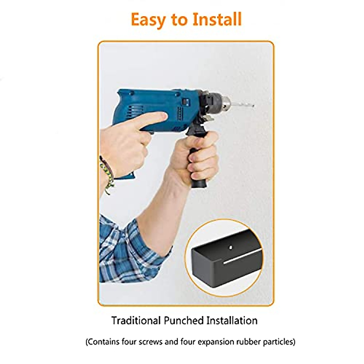 BlingBelle Hanger Organizer Stacker,Hanger Holder Rack with Hook for Closet, Drilling Installation, Double Layer of Painted Metal (Black, 2)