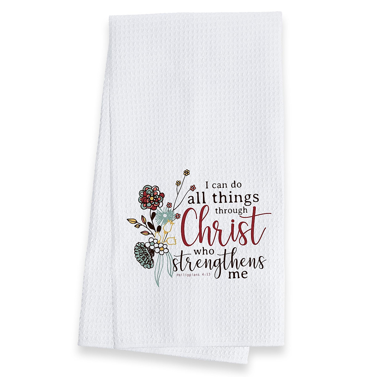 ZWZXR Christian Kitchen Towels,Dish Towels Dishcloth,Bible Verse Scripture Galatians 4:13 Decor Dish Towels for Kitchen,Towels for Kitchen 16X24,Christian Girls Women Gift (011)
