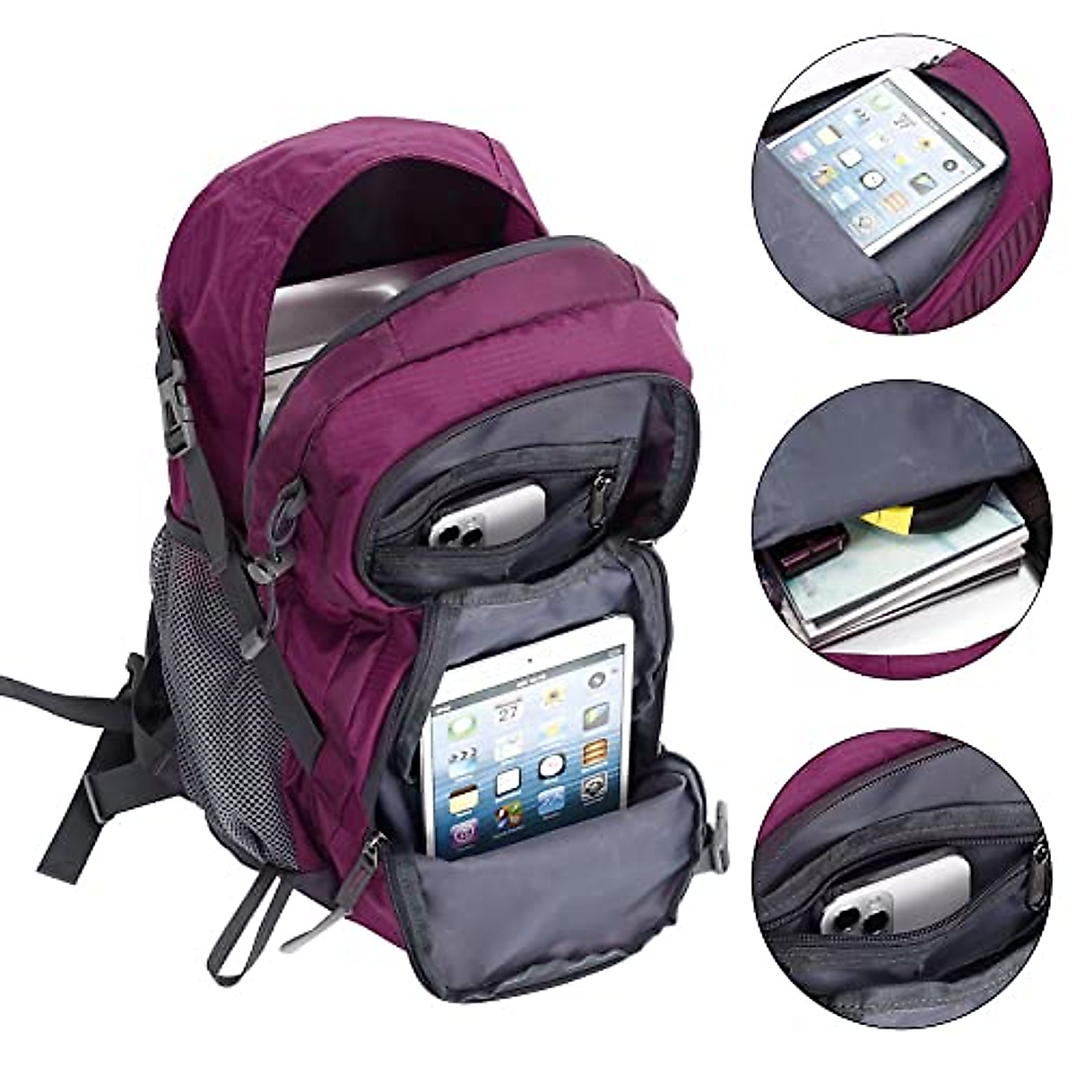 ONETOALL Cycling Backpack, Waterproof Bike Backpacks, 20L Small Hiking Travel Backpack Lightweight Daypacks for Men Women