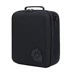 Acylulu Cute Cat Paw Carrying Case Compatible with Nintendo Switch - 21 Game Card Slot & Removable Shoulder Strap - Portable Hardshell Storage Bag for Switch Console Controller & Accessories