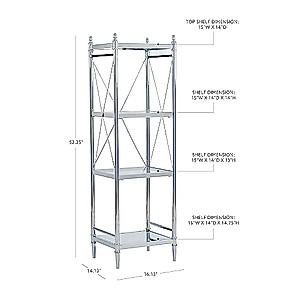 Linon Shelf, Chrome