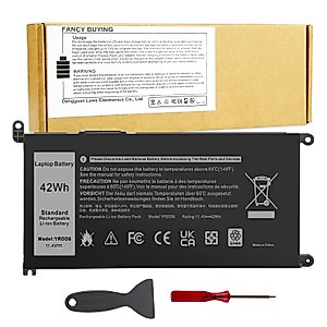 Fancy Buying YRDD6 1VX1H Battery for Dell Inspiron 3310 3583 5481 5482 5485 5491 5591 7586 2-in-1 3493 3501 3582 3584 3593 3793 5480 5493 5581 5584 5585 5590 5593 5594 5598 P93G001 VM732 P75F 01VX1H