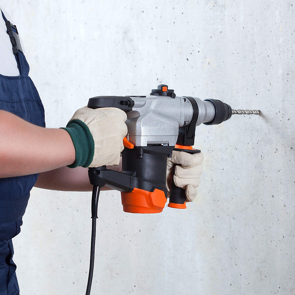 Navaris SDS Plus Drill Bit Set - Steel Drill Bits for Masonry, Concrete, Brick SDS Plus Hammer Drill Power Tool - SDS Plus Drill Bits - 5pcs