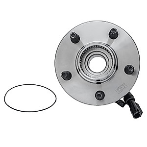 Detroit Axle - 4WD Front Wheel Bearing Hubs for 1998-2000 Ford Ranger Mazda B4000, Replacement 1999 Ranger B4000 [w/ 4-Wheel ABS] Wheel Bearing and Hubs Assembly Set