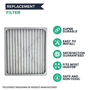 Crucial Air Purifier Filter – Compatible with HUNTER® Brand Filter Part # 30931 – Models 30201, 30212, 301213, 30240, 30241, 30251, 30378, 30379, 30380, 30381, 30382, 30383 – Bulk Packs (1 Pack)