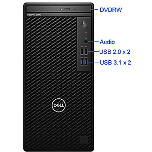 Dell OptiPlex 3080 SFF Desktop, Intel i9-10900, 64GB RAM 2TB NVMe SSD, DVDRW, USB C, 2-Monitor Support, HDMI, DisplayPort, AC Wi-Fi, BT, Windows 11 Pro