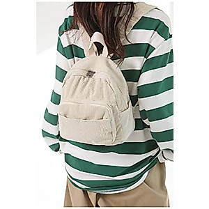 GGOOB Small Backpack Purse for Women Womens Backpack Purse for Women Mini Backpack Purse Aesthetic Purse (White)