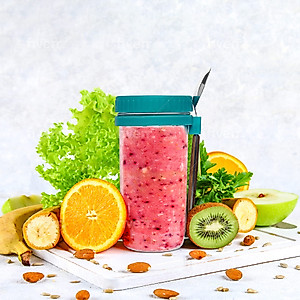 Blisome 22 oz Overnight Oats Jars with Lids and Spoons Set of 2, Extra Large Mason Jar, Yogurt Jars with Lids, Salad Jars, Reusable, Airtight, Go Snack Containers, Breakfast Containers to Go