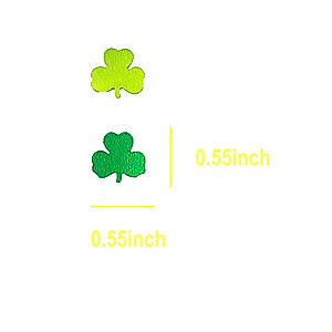 Party Table Decoration Birthday Confetti St. Patrick's Day Shamrock Confetti Clover Confetti Forest Metallic Foil Table Scatters Confetti for Party Festival Theme Party Decorations 1.5oz