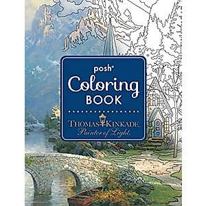Posh Adult Coloring Book: Thomas Kinkade Designs for Inspiration & Relaxation (Posh Coloring Books) (Volume 14)