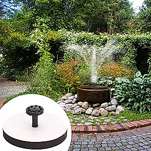 Solar Power Water Pump - Garden Fountain Pool Watering Pond Pump Pool Aquarium Fish Tank with Separate Solar Panel & 6 Sprayer Adapters(Black)