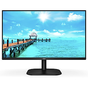 AOC 27B2DA 27 inch IPS Monitor - Full HD 1080p, 4ms Response, Built In Speakers, HDMI, DVI