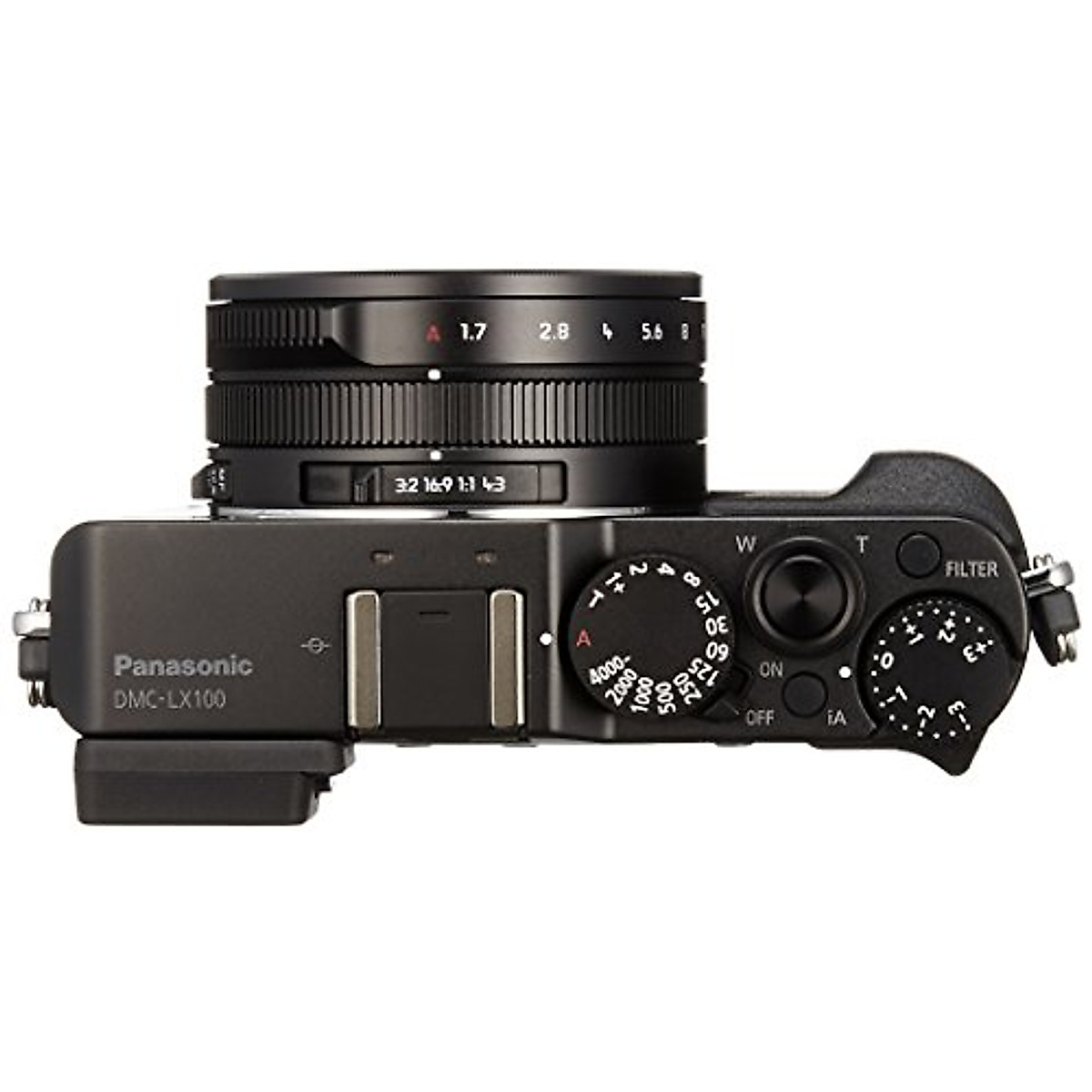 Panasonic Lumix DMC-LX100 Digital Camera, 12.8MP, 3.0-Inch Display, 24-75mm Leica DC Vario-Summilux f/1.7-2.8 Lens, 4K Ultra HD Video, HDMI/USB, Wi-Fi, NFC (Black) - International Version