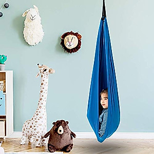 Therapy Swing for Kids with Special Needs (Hardware Included),Pod Swing Chair for Sensory Integration Indoor Outdoor Hammock Adjustable Hanging Chair