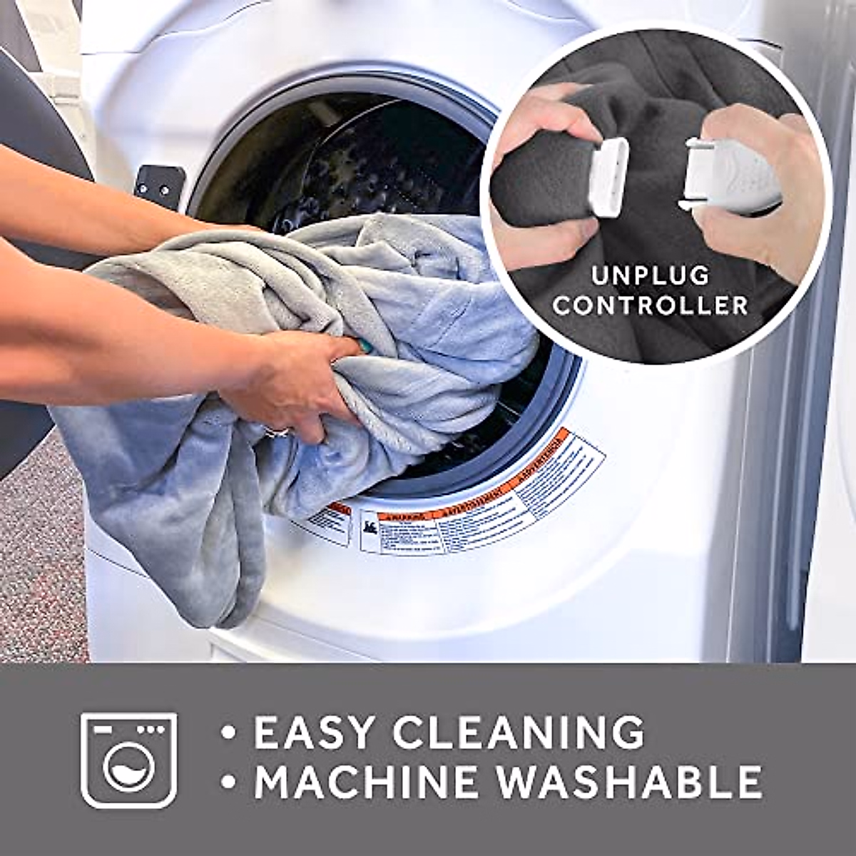 Sunbeam Royal Ultra Admiral Blue Heated Blanket - Twin