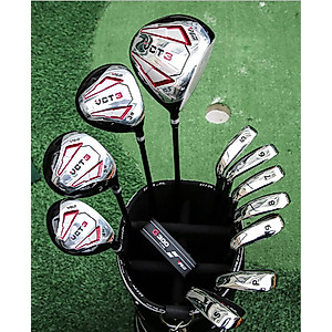 Golf Clubs Complete Set for Men 13 Piece Includes Titanium Golf Driver, 3 & #5 Fairway Woods, 4 Hybrid, 5-SW Irons, Putter and Golf Bag