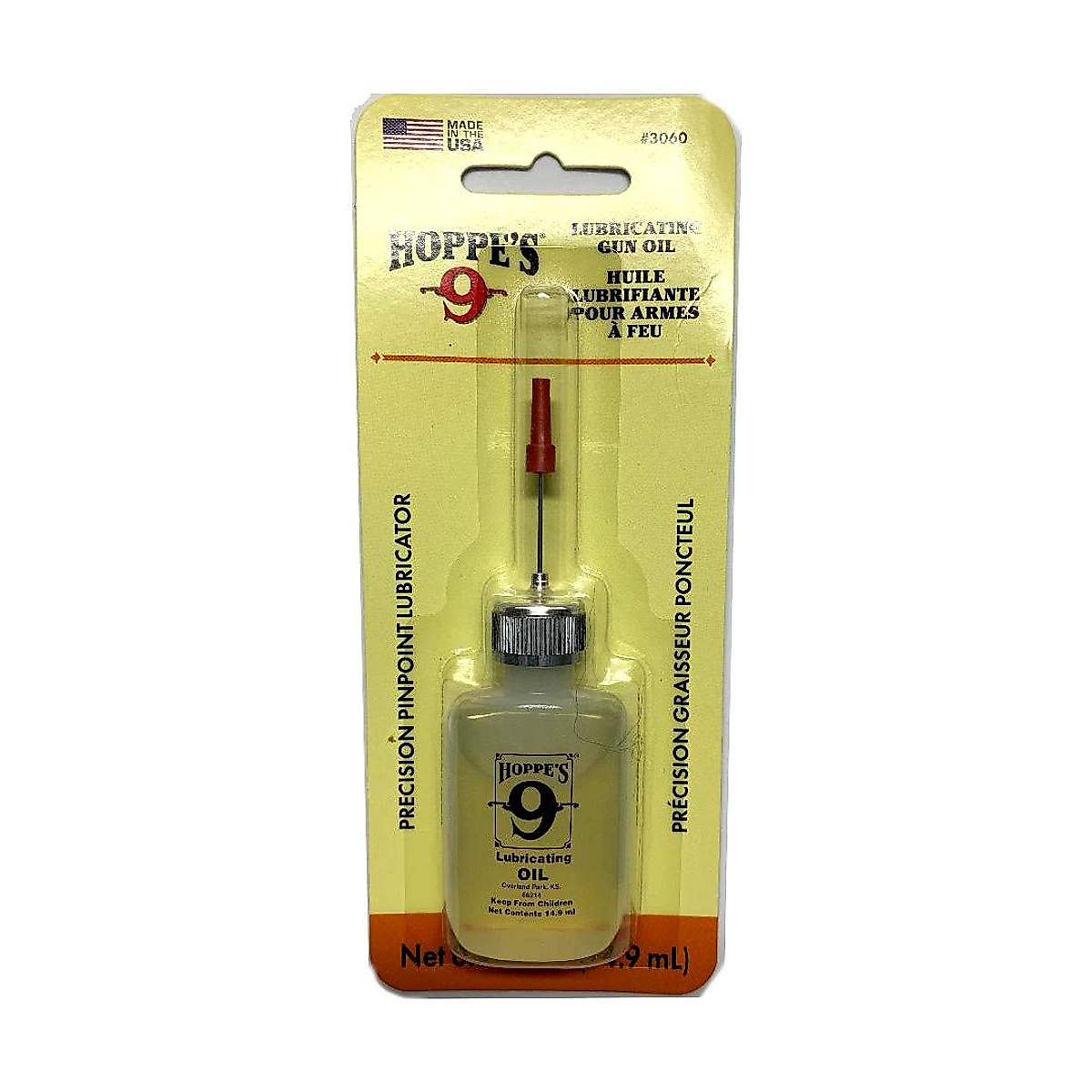 Hoppes 9 Gun Bore Cleaner, Precision Oil, Cotton Patches for 9mm.357.38.40.45 Caliber Gun Cleaning Kit