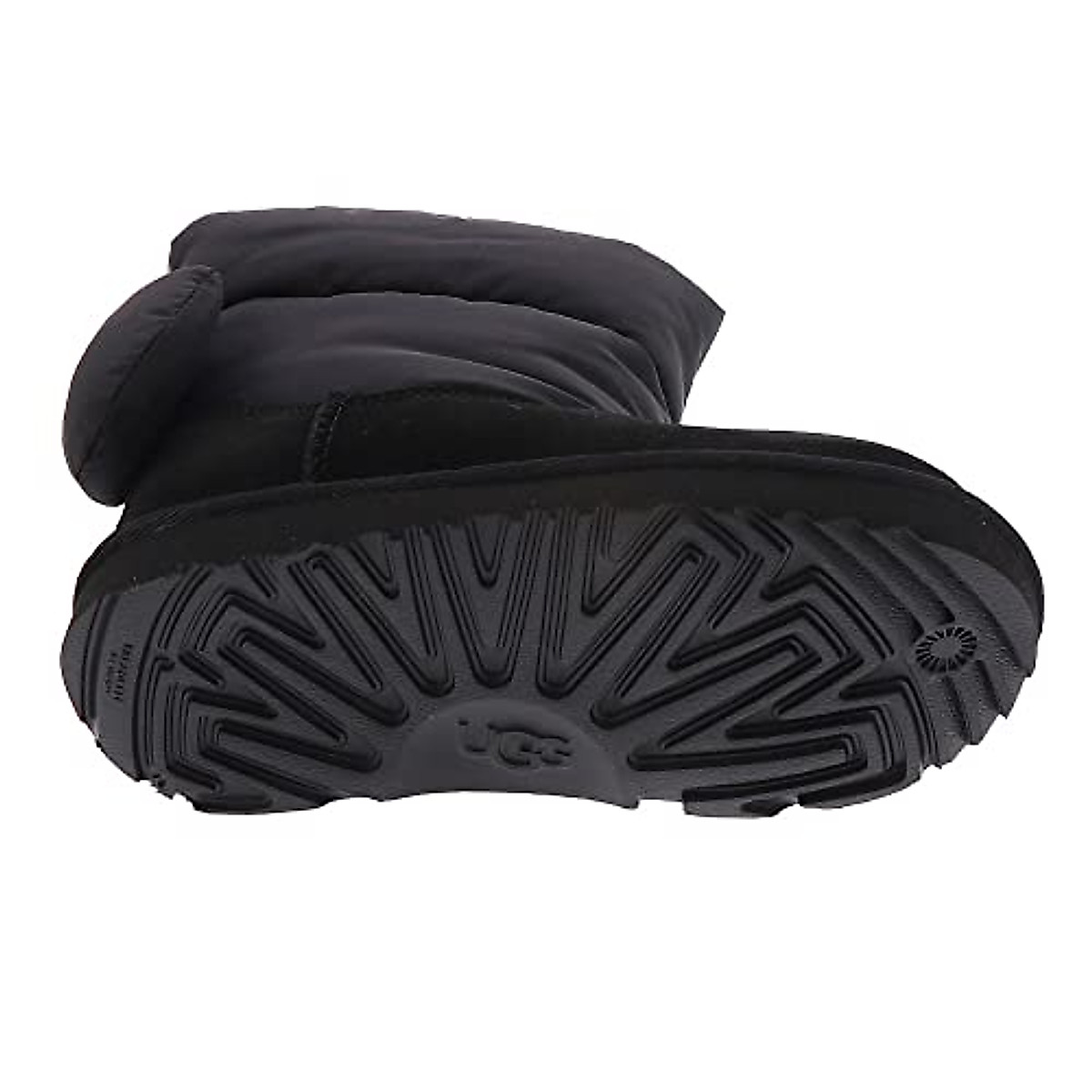 UGG Unisex-Child Bailey Bow Maxi Boot, Black, 2 Big Kid