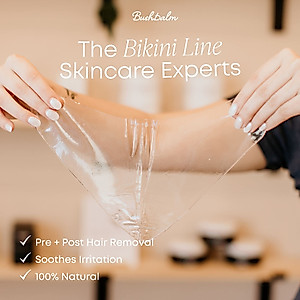 Bushbalm Hydrogel Vajacial Mask - Hydrating Mask with Hyaluronic Acid and Aloe Vera to Cool and Soothe Skin Post-Hair Removal, 3 Full Mask Sets