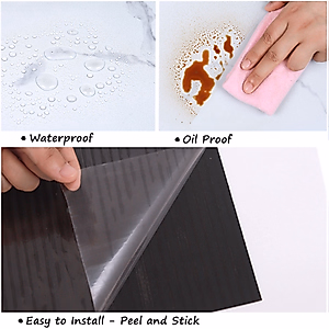 20 PCS Peel and Stick Floor Tile Waterproof and Durable Vinyl Flooring for Bathroom Self Adhesive Flooring for Transfer Kitchen Bedroom Marble Look with Grey Vein 12x12 Inch