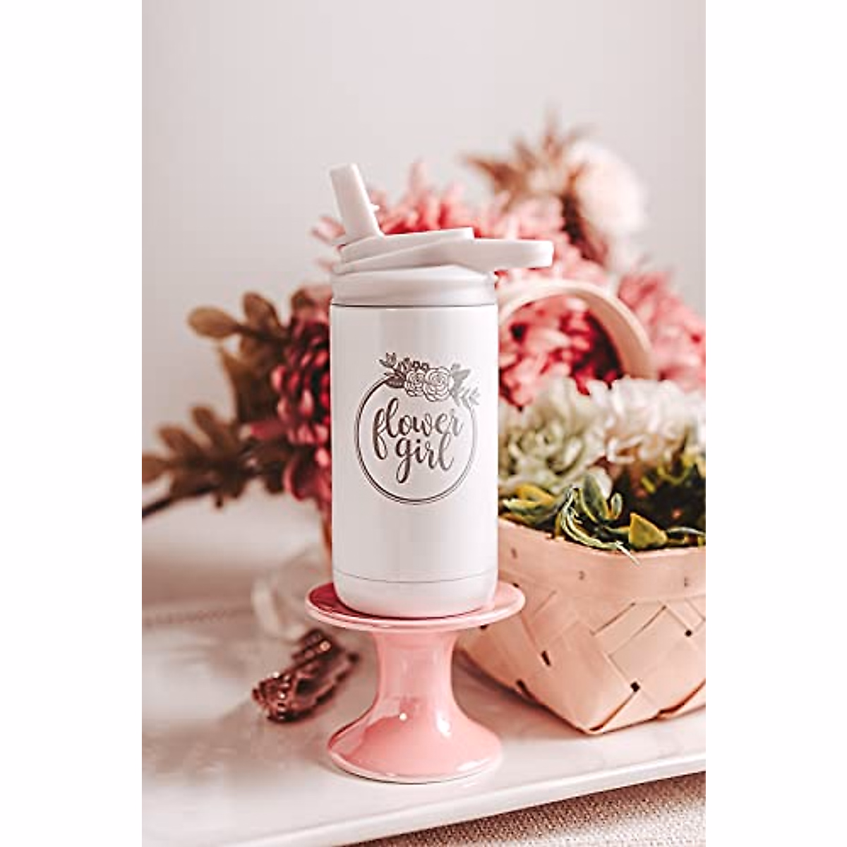 Legacy and Light Flower Girl 12 oz Water Bottle, Tumbler for Flower girl, Flower Girl Proposal, Will you be my Flower Girl, Flower Girl Cups, Thank You Wedding Day Favor, Little Girl gifts from Bride