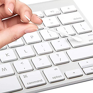 Cliganic Organic Cotton Swabs, 500 Count - 100% Pure Natural Cotton, Chlorine-Free Hypoallergenic, Soft, Gentle & Absorbent Buds