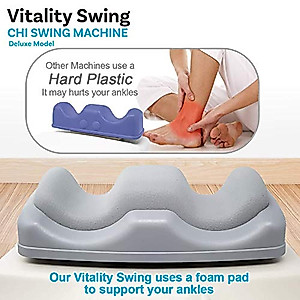 Daiwa Felicity Chi Swing Machine Original - Passive Aerobic Exerciser for Vitality Swing Shaking Exercise - Chi Machine Lymphatic Massager with Comfortable Padded Ankle Cradle for Full Body Relaxation