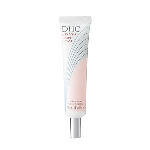 DHC Velvet Skin Coat, Mattifying Makeup Primer, Powder-Gel Formula, Minimizes look of pores, fine lines, and Imperfections, All skin types, Fragrance and Colorant Free, 0.52 oz. Net wt
